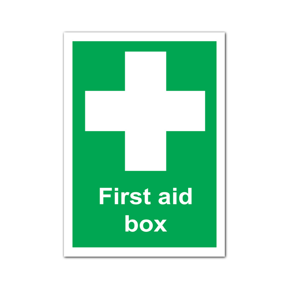 First Aid Box Sign 70 x 50mm - Jax First Aid
