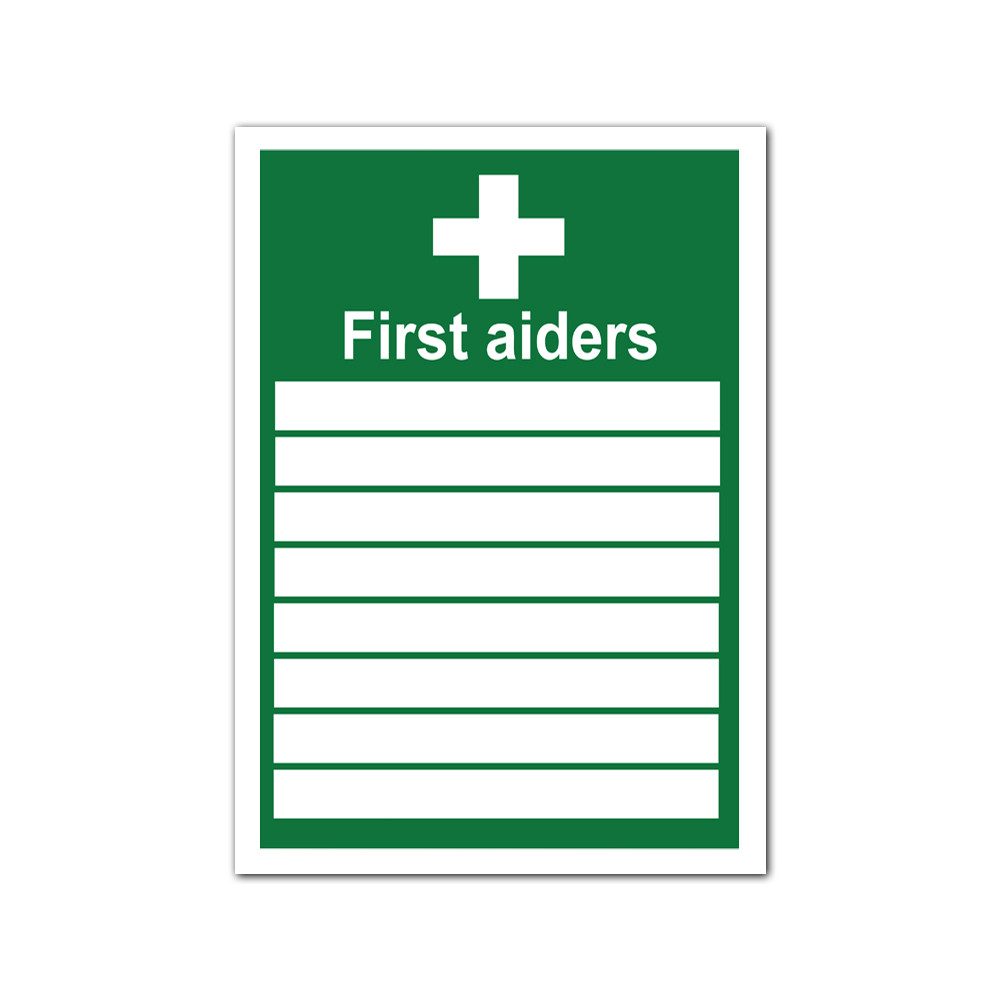 First Aider Helmet Sticker - High Visibility and Durable