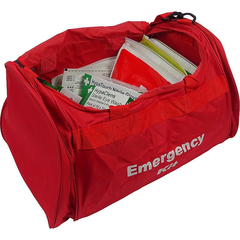 Emergency Trauma Kit in Red Bag - Complete Trauma Supplies