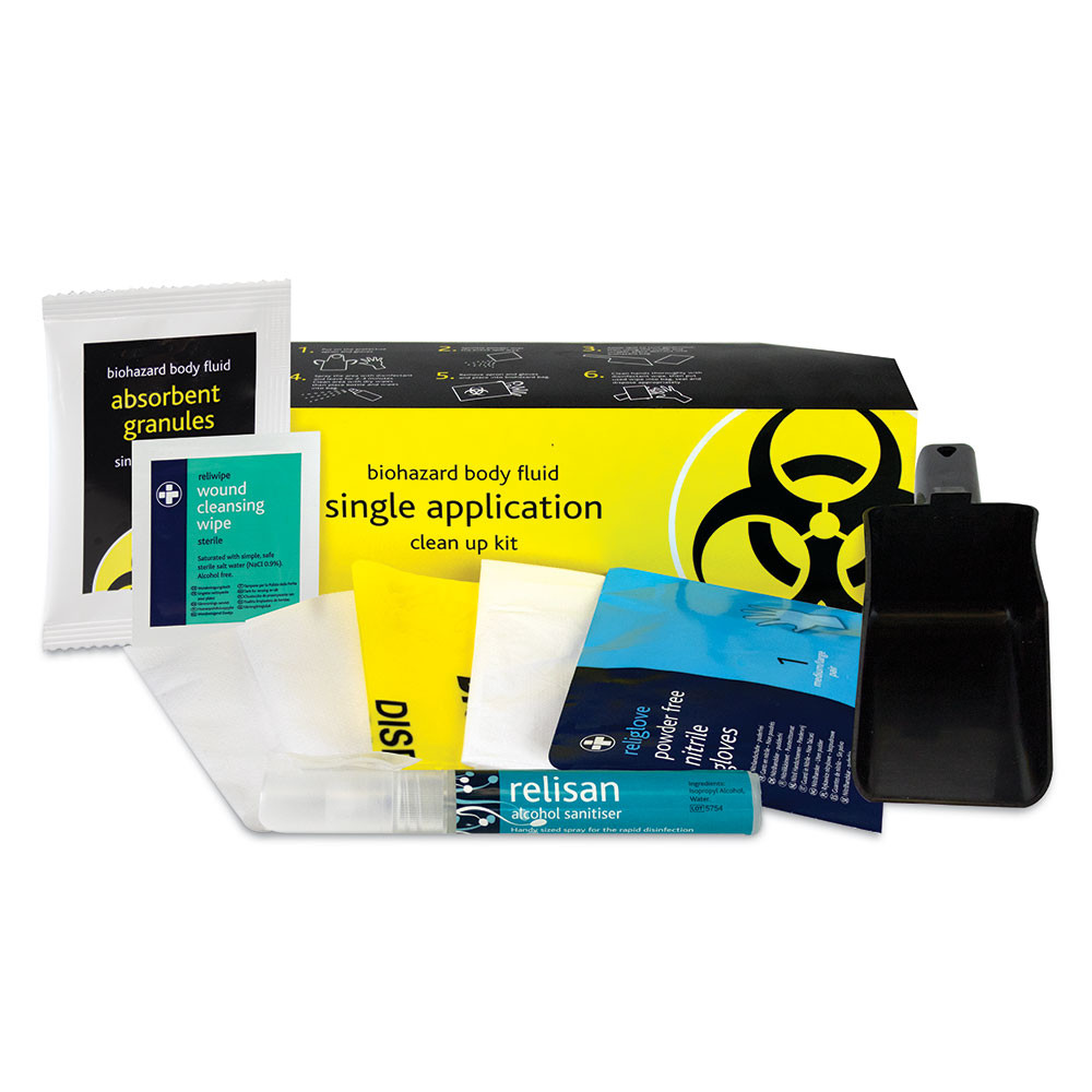 Body Fluid Clean-Up Spill Kit - Single Application