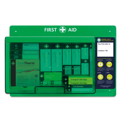 Small Workplace Kit in Deluxe First Aid Wall Station - BS8599-1:2019 ...