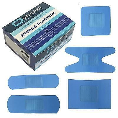 Blue Detectable Plasters (Assorted 100) - Hygienic Wound Care