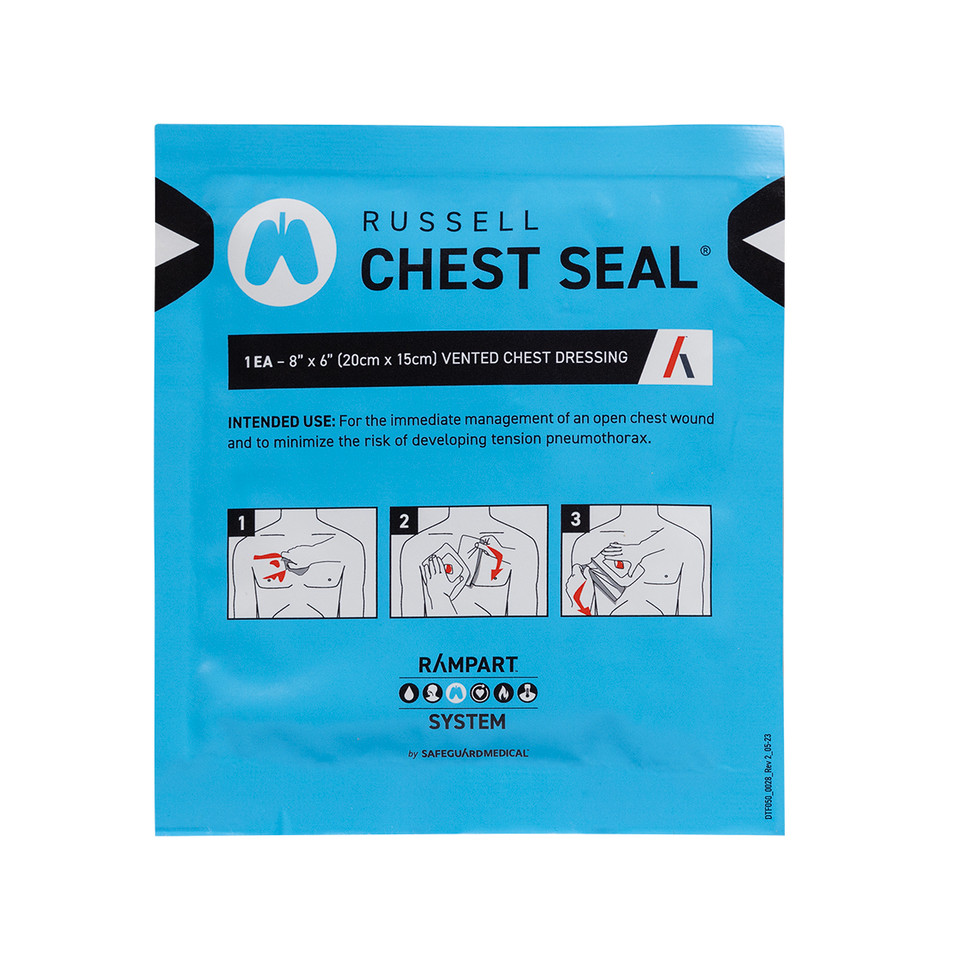 Russell Chest Seal RCS - Hydrogel-Based, Low-Profile