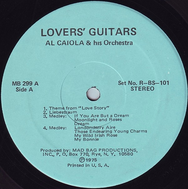 Al Caiola His Guitar* And His Orchestra* - Lovers' Guitars (2xLP, Album ...