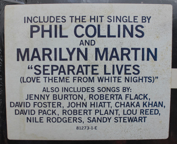 Various - White Nights: Original Motion Picture Soundtrack - Atlantic ...