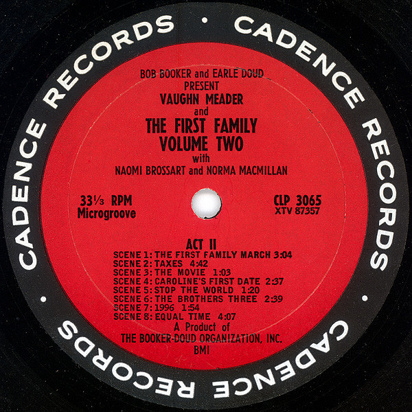 Bob Booker And Earle Doud Featuring Vaughn Meader And The First Family ...