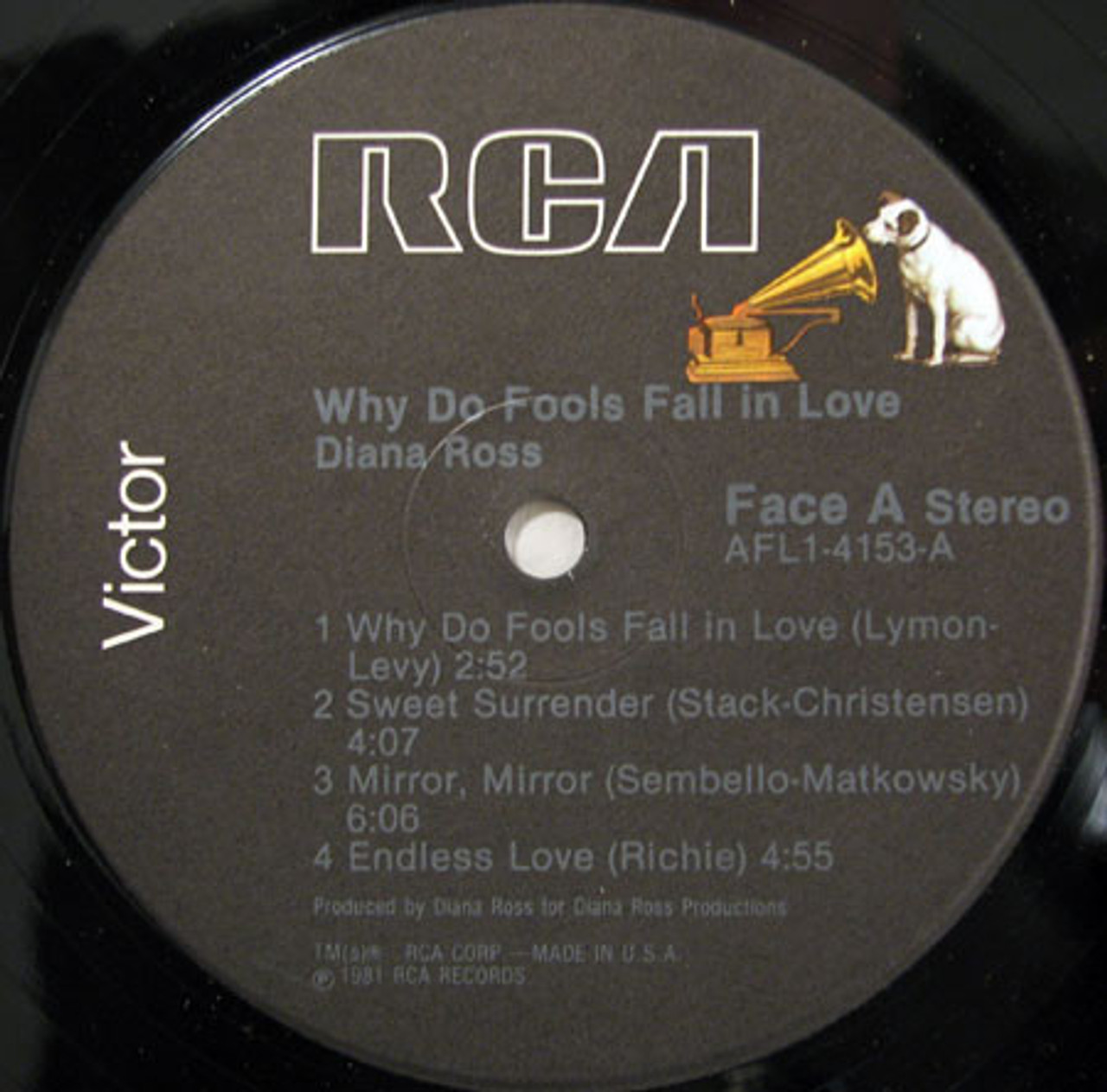 Diana Ross - Why Do Fools Fall In Love - RCA Victor - AFL1-4153 - LP, Album, Gat 917412689 ...