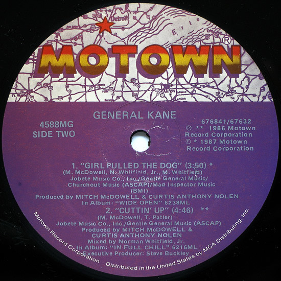 General Kane - Girl Pulled The Dog (12") - BullTrax Records