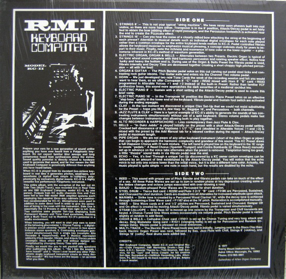 Clark Ferguson - RMI Keyboard Computer - Model KC-II - Rocky Mount ...