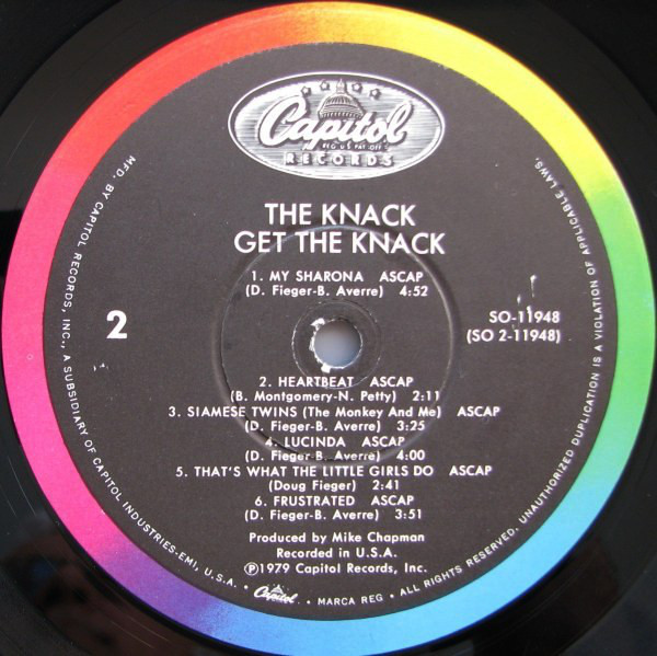 The Knack (3) - Get The Knack - Capitol Records - SO-11948 - LP, Album ...