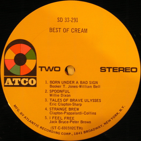 Cream (2) - Best Of Cream (LP, Comp, CTH) - BullTrax Records
