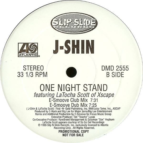 J-Shin Featuring LaTocha Scott - One Night Stand (12", Promo ...