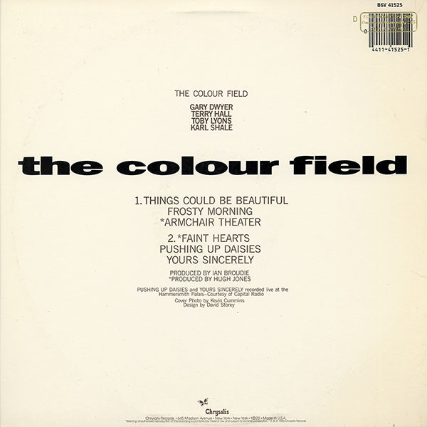 The Colourfield - The Colour Field - Chrysalis - B6V 41525 - LP ...