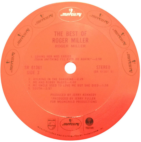 Roger Miller - The Best Of Roger Miller (LP, Comp) - BullTrax Records