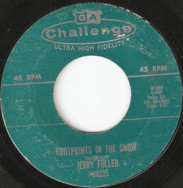 Jerry Fuller - Footprints In The Snow / Hollywood Star (7", Single ...