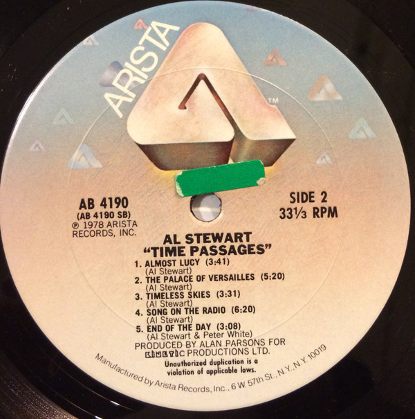 Al Stewart - Time Passages (LP, Album, Club, RP, CRC) - BullTrax Records