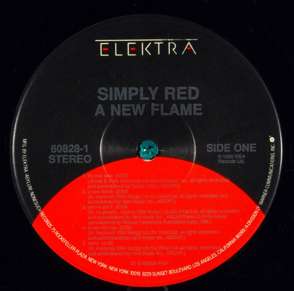 Simply Red - A New Flame (LP, Album, Spe) - BullTrax Records