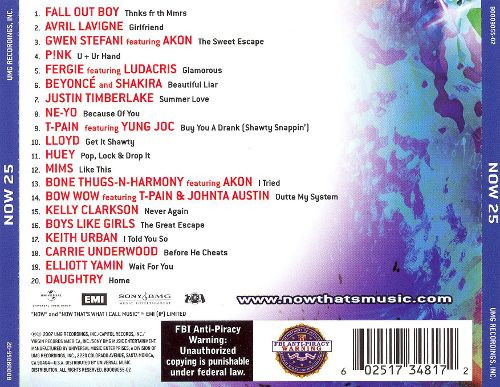 Various - Now That's What I Call Music! 25 (CD, Comp) - BullTrax Records