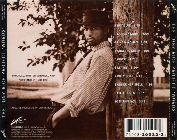 The Tony Rich Project - 'Words' (CD, Album) - BullTrax Records