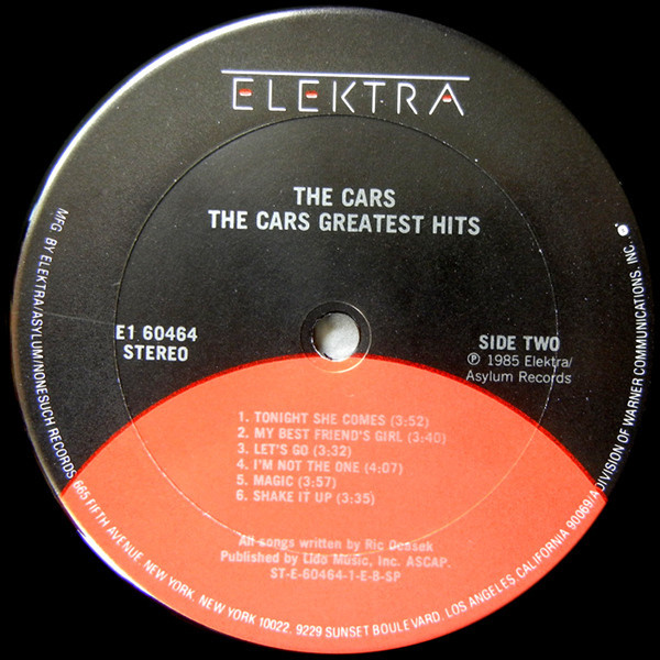 The Cars - The Cars Greatest Hits (LP, Comp, Club) - BullTrax Records