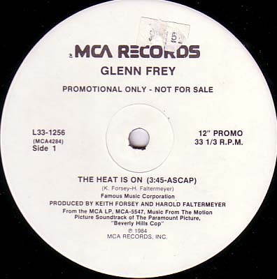 Glenn Frey - The Heat Is On (12", Promo) - BullTrax Records