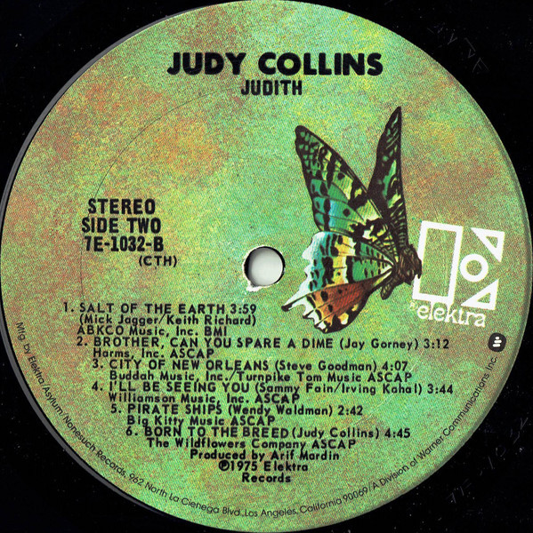 Judy Collins - Judith (LP, Album, CTH) - BullTrax Records