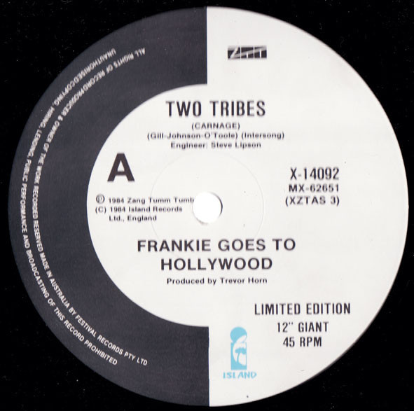 Frankie Goes To Hollywood - Two Tribes (Carnage) (2nd Mix) (12", Ltd ...