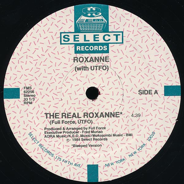 Roxanne* With UTFO - The Real Roxanne (12") - BullTrax Records