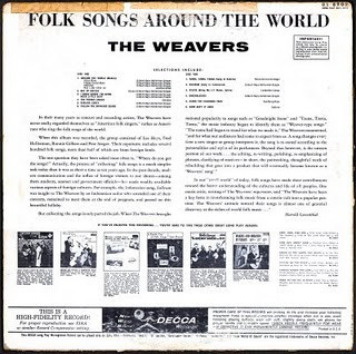 The Weavers - Folk Songs Around The World (LP, Mono) - BullTrax Records