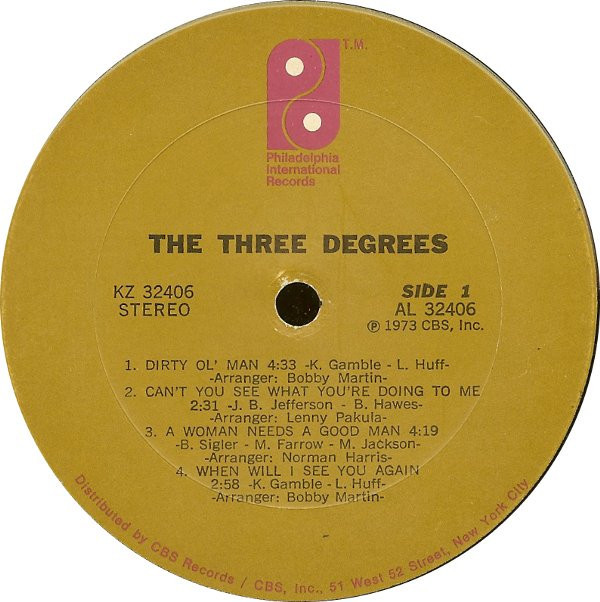 The Three Degrees - The Three Degrees (LP, Album, Pit) - BullTrax Records