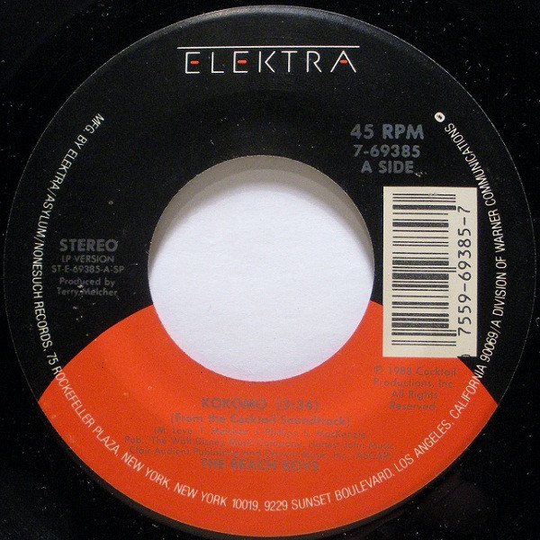 The Beach Boys / Little Richard - Kokomo / Tutti Frutti - Elektra - 7-69385 - 7", Single, SP ...