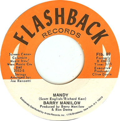 Barry Manilow - Mandy / It's A Miracle - Flashback Records (4) - Flb ...