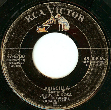 Julius La Rosa - Priscilla (7") - BullTrax Records