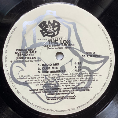 The Lox - Let's Start Rap Over (12", Promo) - BullTrax Records