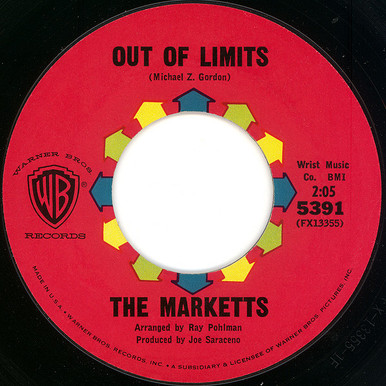 The Marketts - Out Of Limits (7", Single, Styrene, Bri) - BullTrax Records