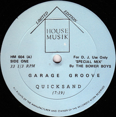 Garage Groove - Quicksand (12", Ltd, Unofficial) - BullTrax Records
