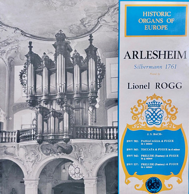 J.S. Bach* - Lionel Rogg - Arlesheim (LP) - BullTrax Records