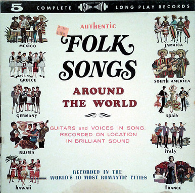 Various - Authentic Folk Songs Around The World (5xLP, Comp + Box ...