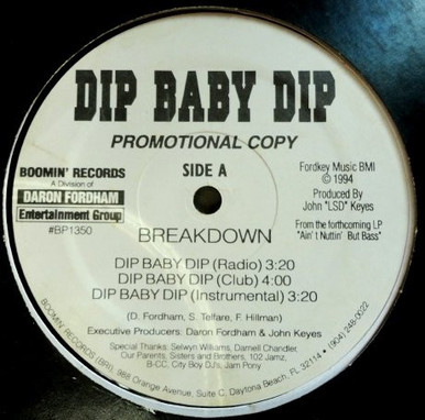 Breakdown (5) - Dip Baby Dip (12", Promo) - BullTrax Records