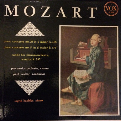 Mozart* - Pro Musica Orchestra, Vienna* Conductor Paul Walter, Ingrid ...