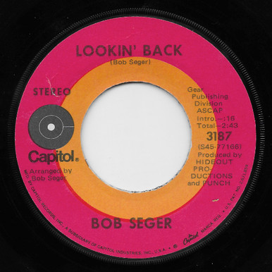 Bob Seger - Lookin' Back (7", Single, Jac) - BullTrax Records