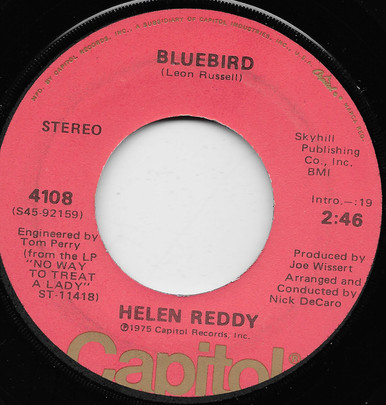 Helen Reddy - Bluebird (7", Los) - BullTrax Records
