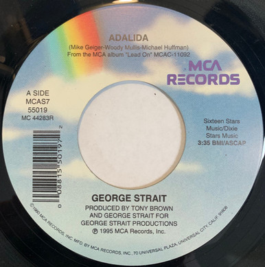 George Strait - Adalida (7") - BullTrax Records