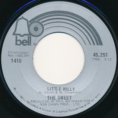 The Sweet - Little Willy (7", Single, Scr) - BullTrax Records