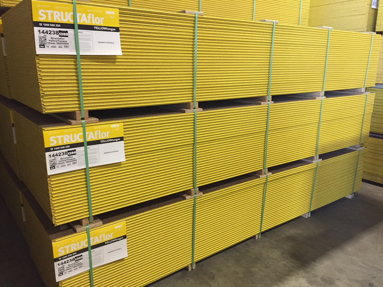 Flooring Yellow Structaflor 19mm 3.6 x 0.9 G.P - Demar H Hardware