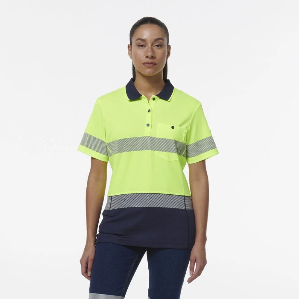 KingGee King Gee Women's Workcool Hyperfreeze Spliced Short Sleeve Polo ...