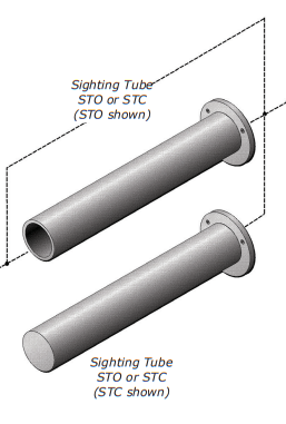 Stainless Steel Sighting Tubes With Flanges