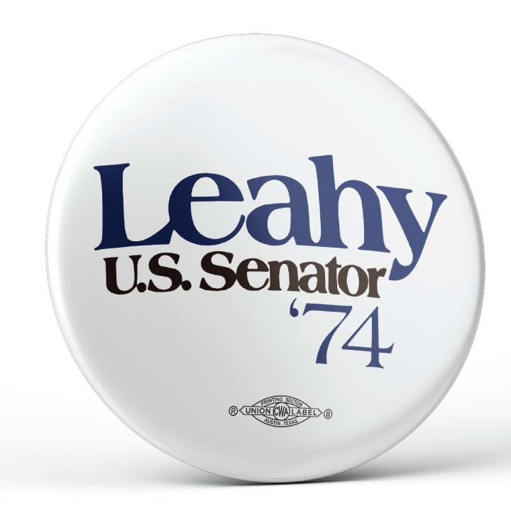 Leahy U.S. Senator '74 (2.25" Pin-Back Button -- Pack of Two ...
