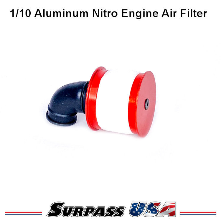 Surpass USA | 1/10 Aluminum RC Nitro Engine Air Filter .12, .15, .18