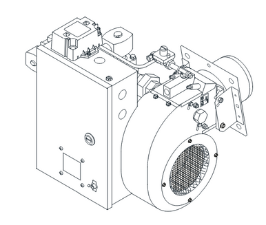 Midco J121A-3 Incinomite Gas Burner, Natural Gas